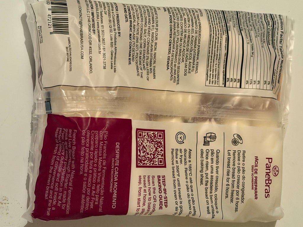 Pão Francês Tradicional 1kg Panebras (congelado) – Brazilian Goods